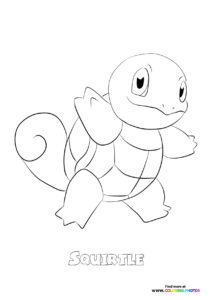 007 Squirtle - Coloring Pages for kids