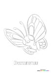 012 Butterfree - Coloring Pages for kids