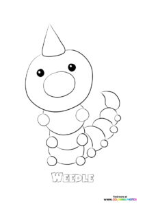 013 Weedle - Coloring Pages for kids