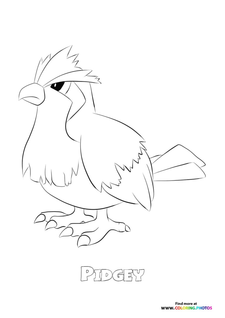 016 Pidgey - Coloring Pages for kids
