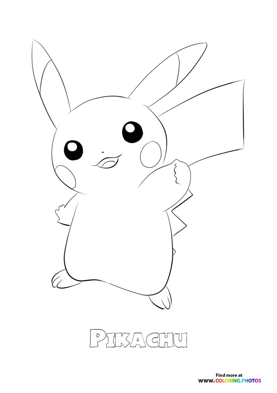 025 Pikachu - Coloring Pages for kids