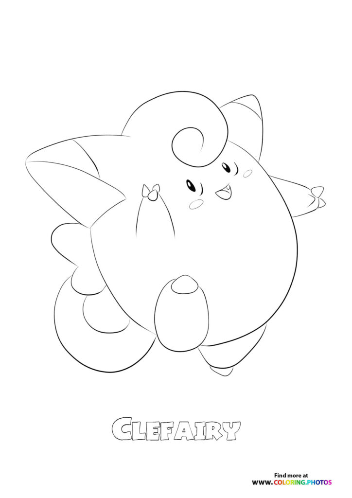 035 Clefairy - Coloring Pages for kids