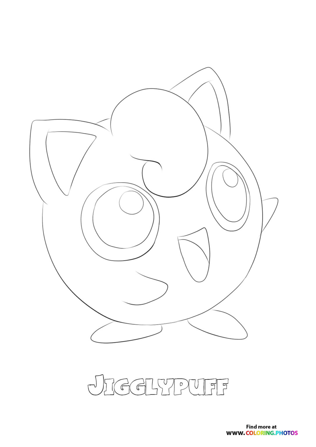 039 Jigglypuff - Coloring Pages for kids
