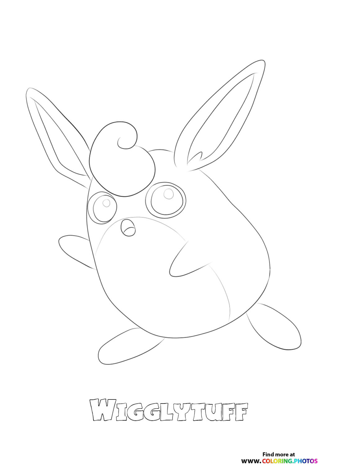040 Wigglytuff - Coloring Pages for kids