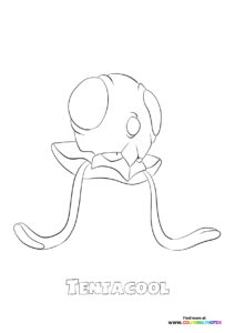 072 Tentacool - Coloring Pages for kids