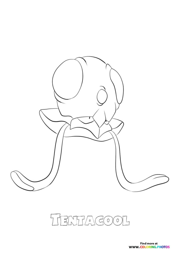 072 Tentacool - Coloring Pages for kids