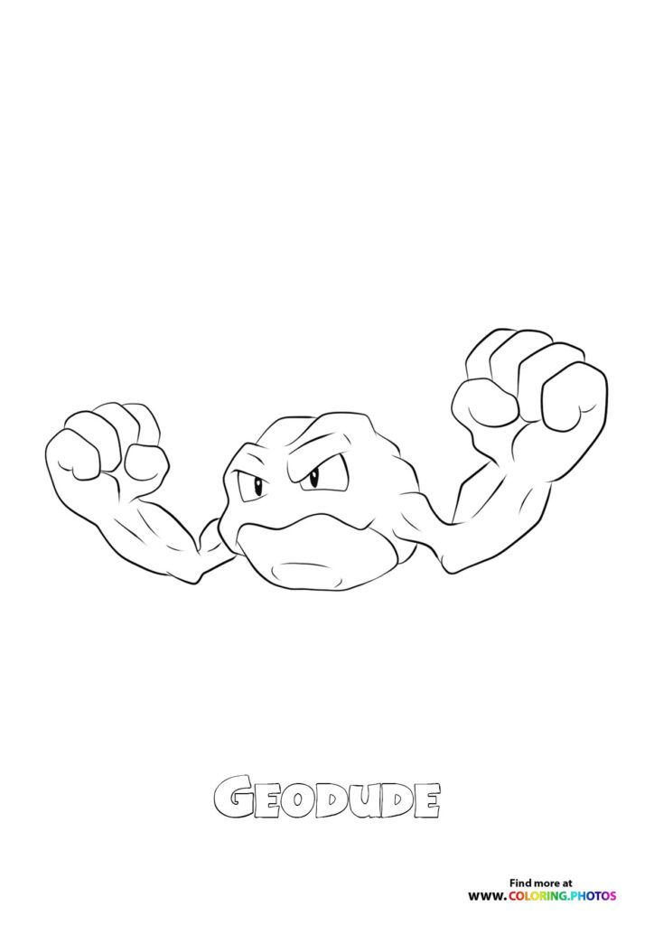 074 Geodude - Coloring Pages for kids