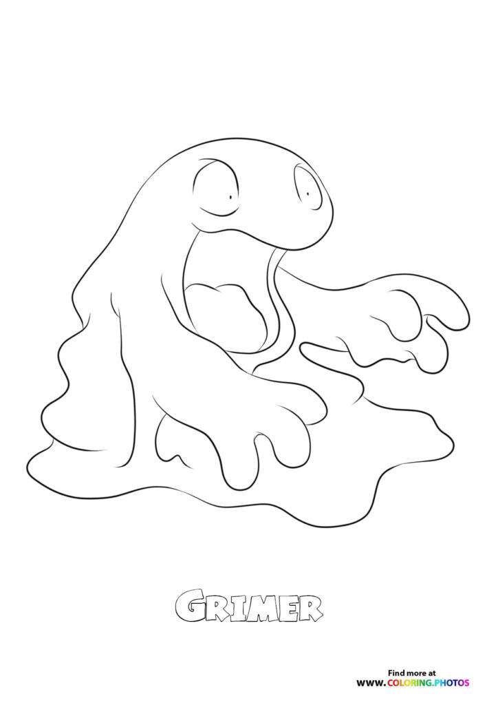 088 Grimer - Coloring Pages for kids