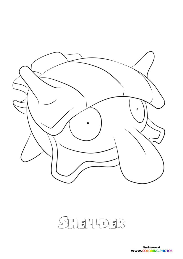 090 Shellder - Coloring Pages for kids