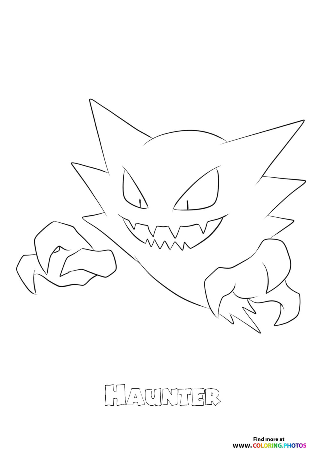 093 Haunter - Coloring Pages for kids