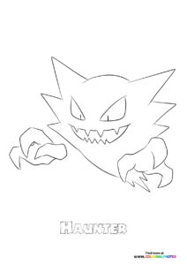 093 Haunter - Coloring Pages for kids