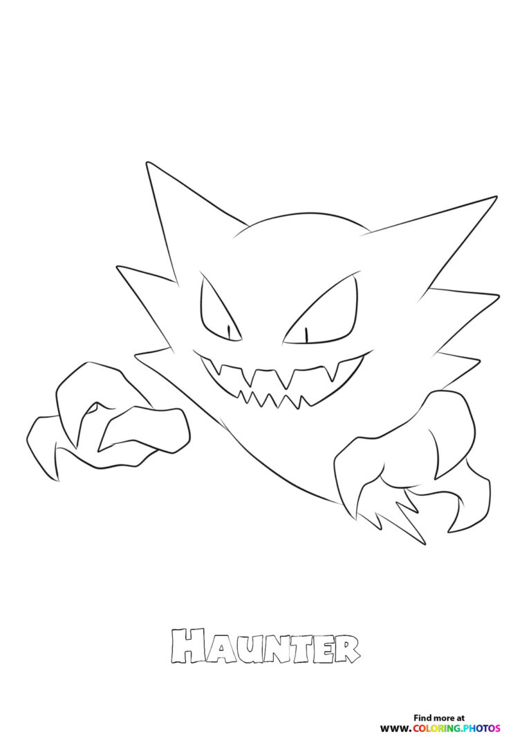 093 Haunter - Coloring Pages for kids
