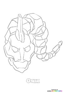 095 Onix - Coloring Pages for kids