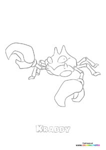 098 Krabby - Coloring Pages for kids