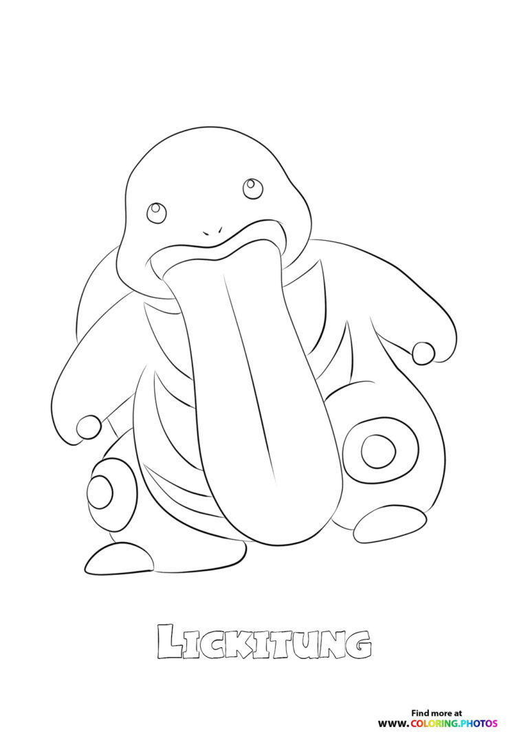 108 Lickitung - Coloring Pages for kids