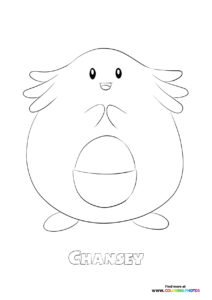 113 Chansey - Coloring Pages for kids