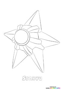 120 Staryu - Coloring Pages for kids