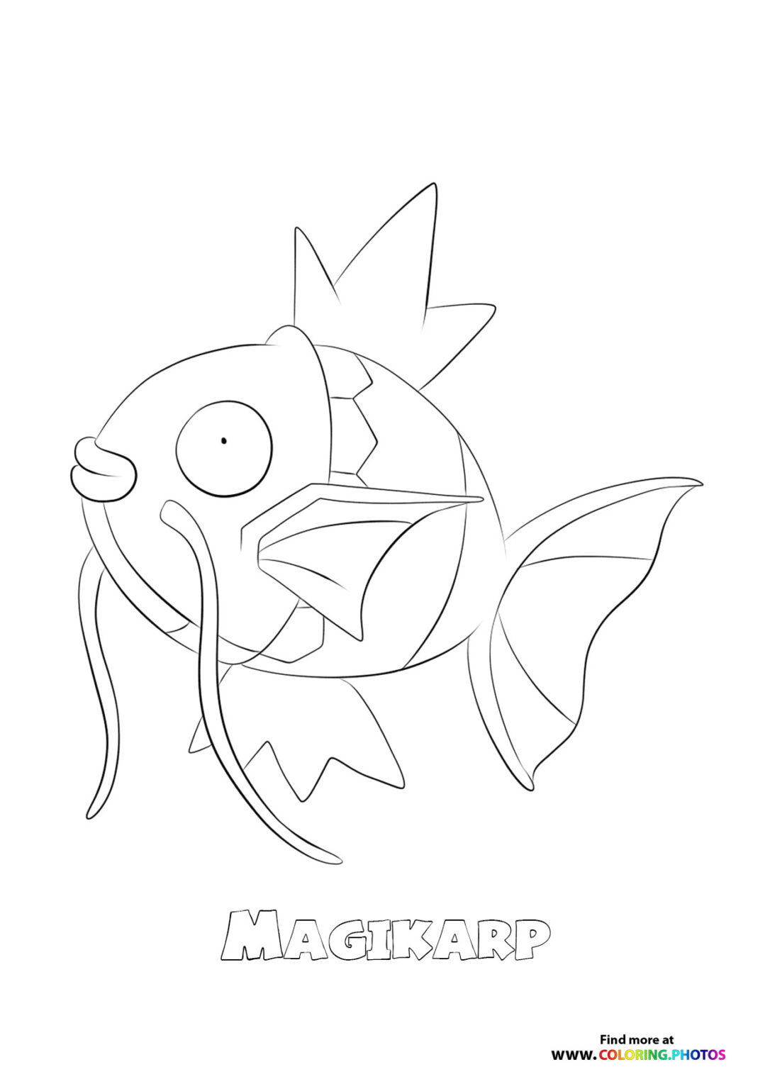 129 Magikarp - Coloring Pages for kids