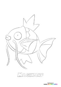 129 Magikarp - Coloring Pages for kids