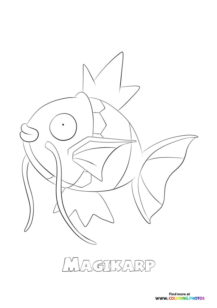 129 Magikarp - Coloring Pages for kids