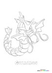 130 Gyarados - Coloring Pages for kids