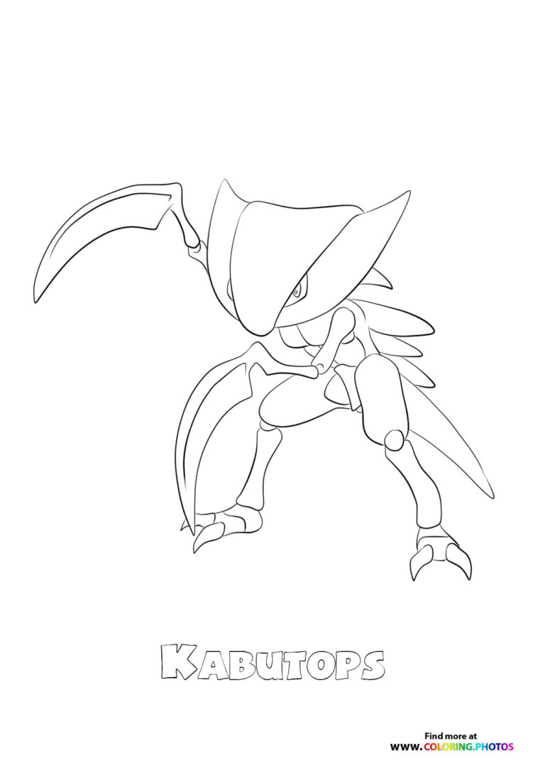 141 Kabutops - Coloring Pages for kids