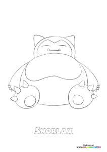 143 Snorlax - Coloring Pages for kids