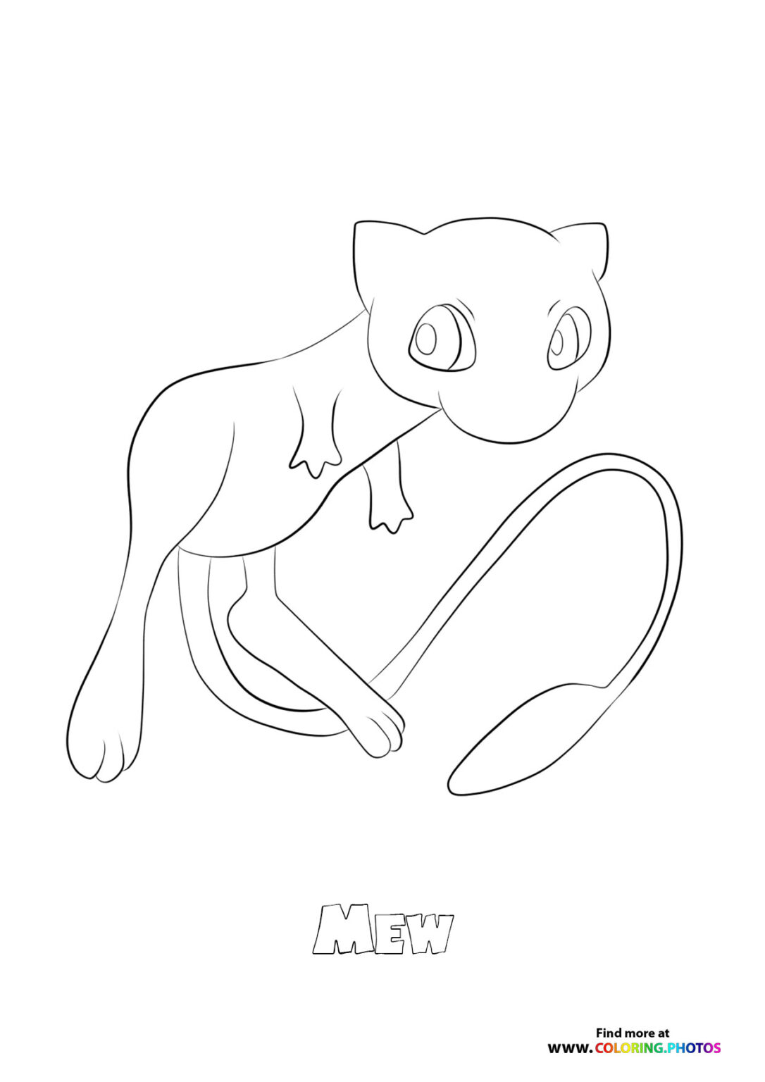 151 Mew - Coloring Pages for kids