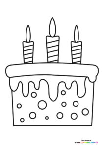 Happy Birthday - Coloring Pages for kids | Free and easy print or download