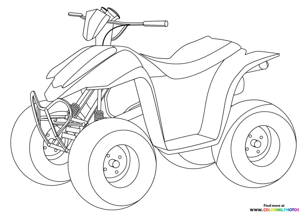 Motorbikes - Coloring Pages for kids | 100% free and easy printables