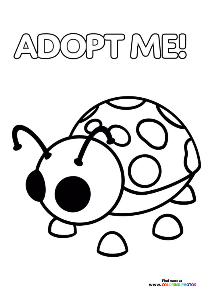 Adopt Me! Roblox coloring pages | Free print or download coloring sheets