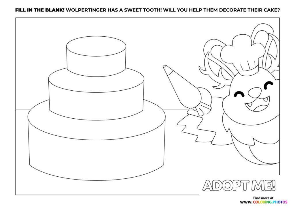 Adopt Me! Roblox coloring pages | Free print or download coloring sheets