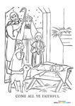 Advent baby Jesus is born - Coloring Pages for kids