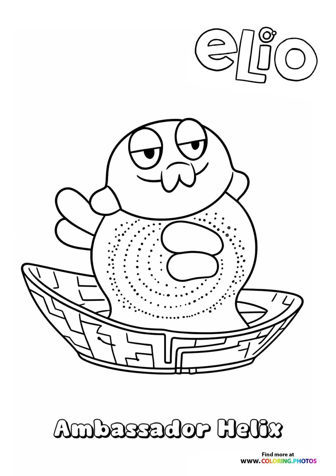 Elio | Pixar | Disney - Free Coloring Pages for kids