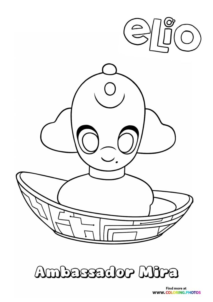 Elio | Pixar | Disney - Free Coloring Pages for kids