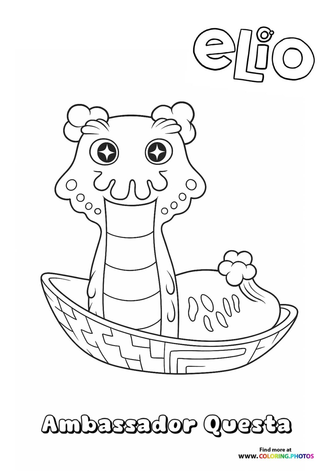 Elio | Pixar | Disney - Free Coloring Pages for kids