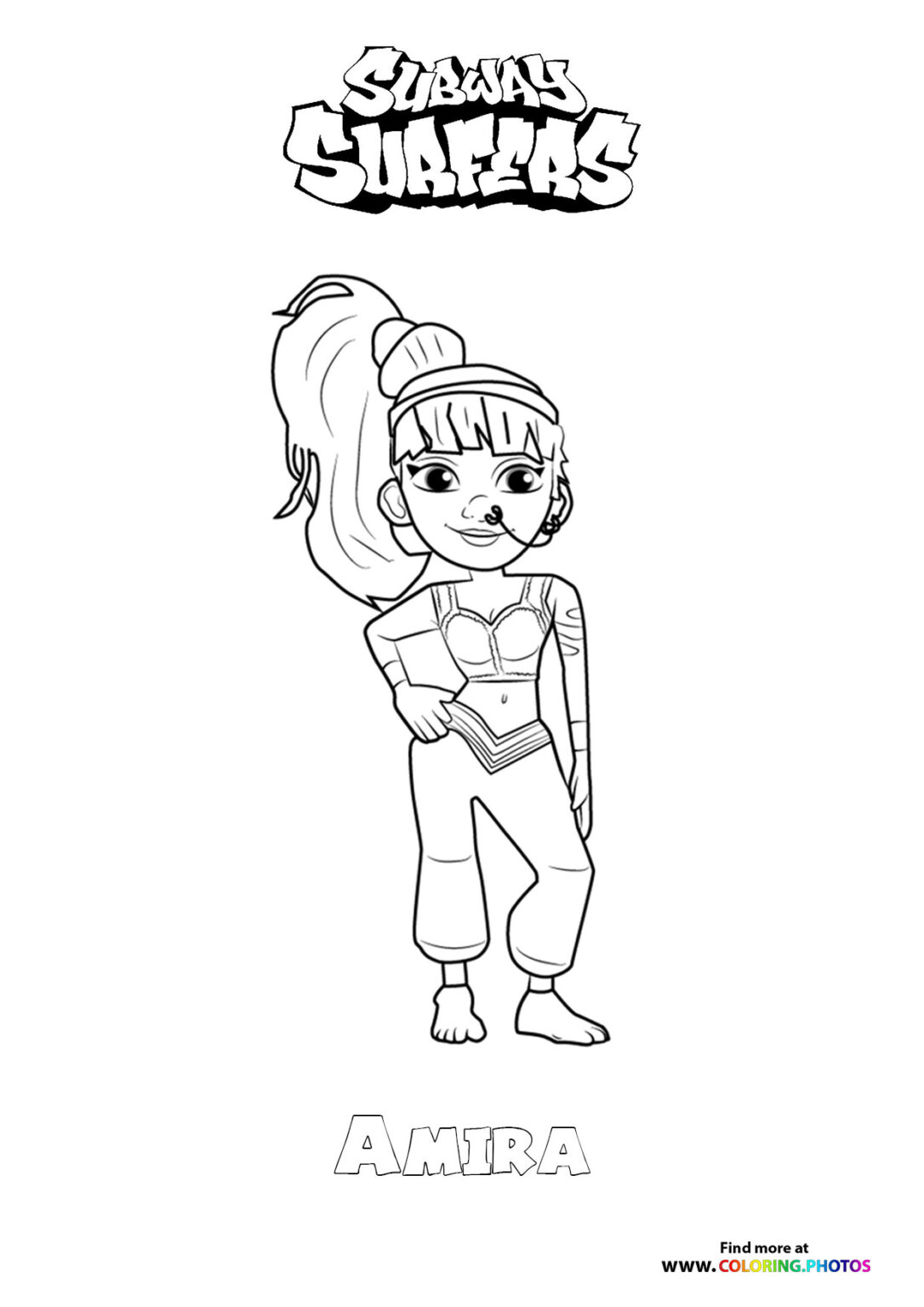 Subway Surfers - Coloring Pages for kids | 100% free print or download