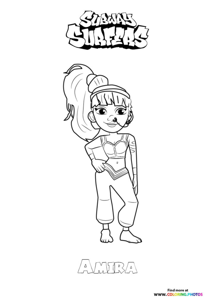 Subway Surfers - Coloring Pages for kids | 100% free print or download