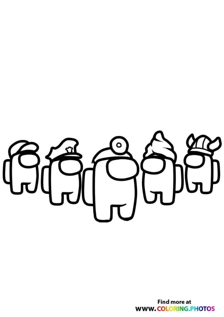 Among Us - Coloring Pages for kids | Free and easy print or download
