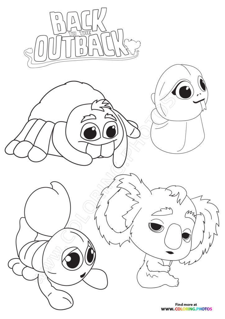 Back to the Outback - Coloring Pages for kids | Free and easy print