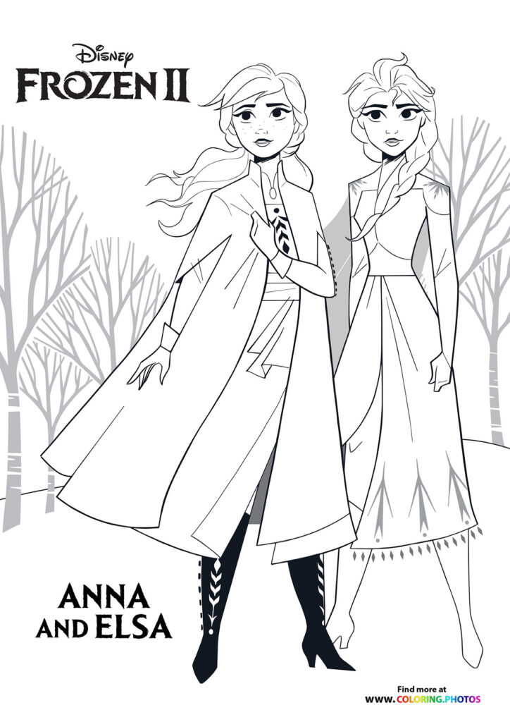 Frozen 2 - Coloring Pages for kids | Free and easy print or download