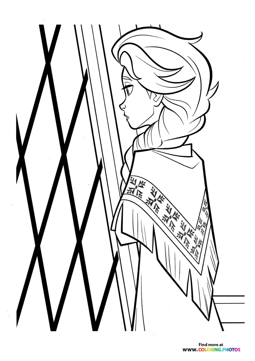 Anna from Frozen - Coloring Pages for kids | Free and easy print