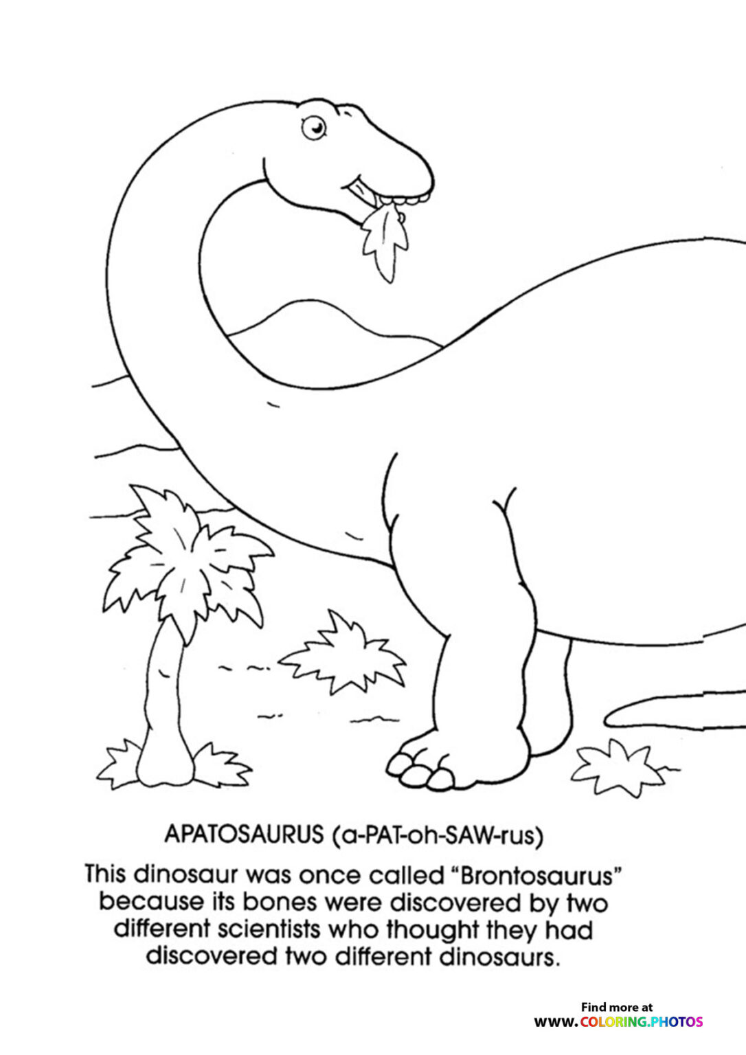 Apatosaurus1 - Coloring Pages for kids