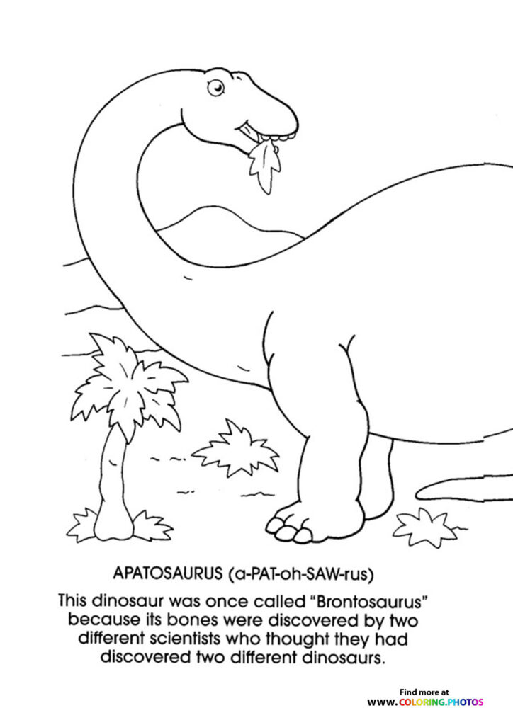 Dinosaurs names - Coloring Pages for kids | Free and easy printables