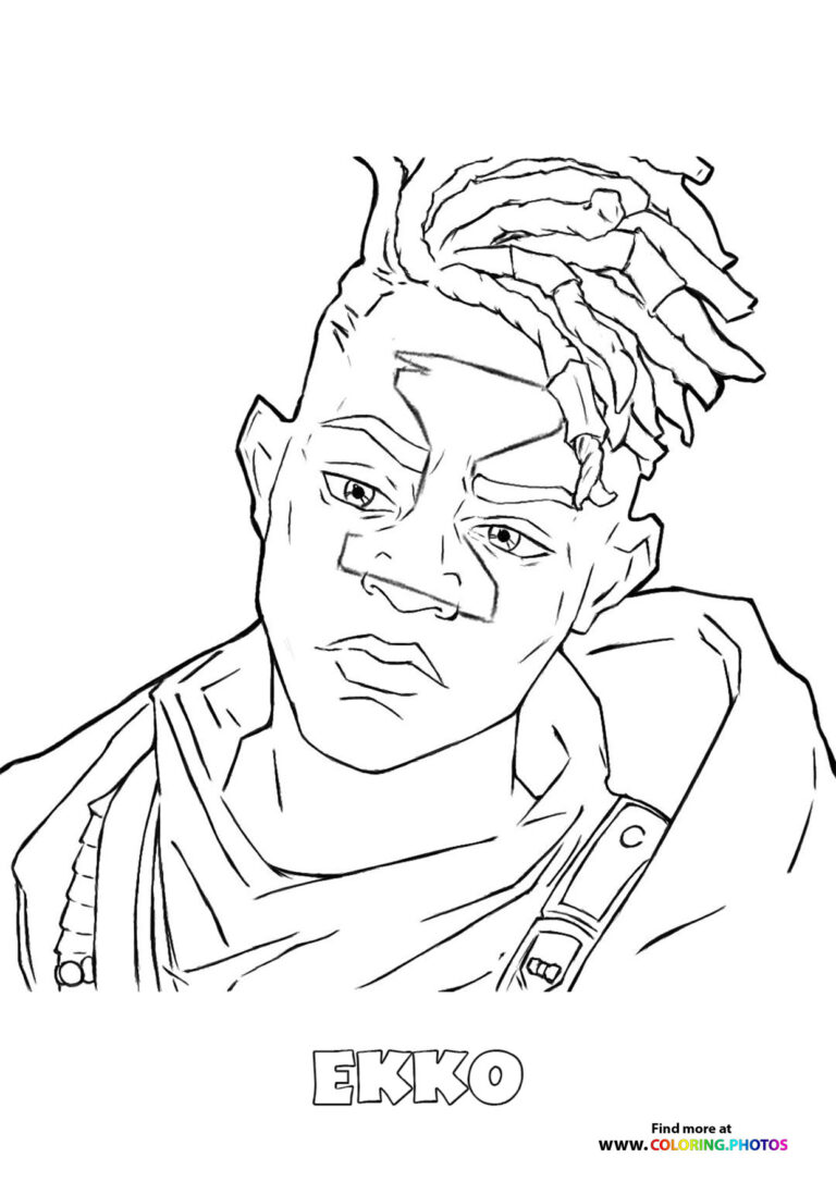 Arcane Heimerdinger portrait - Coloring Pages for kids