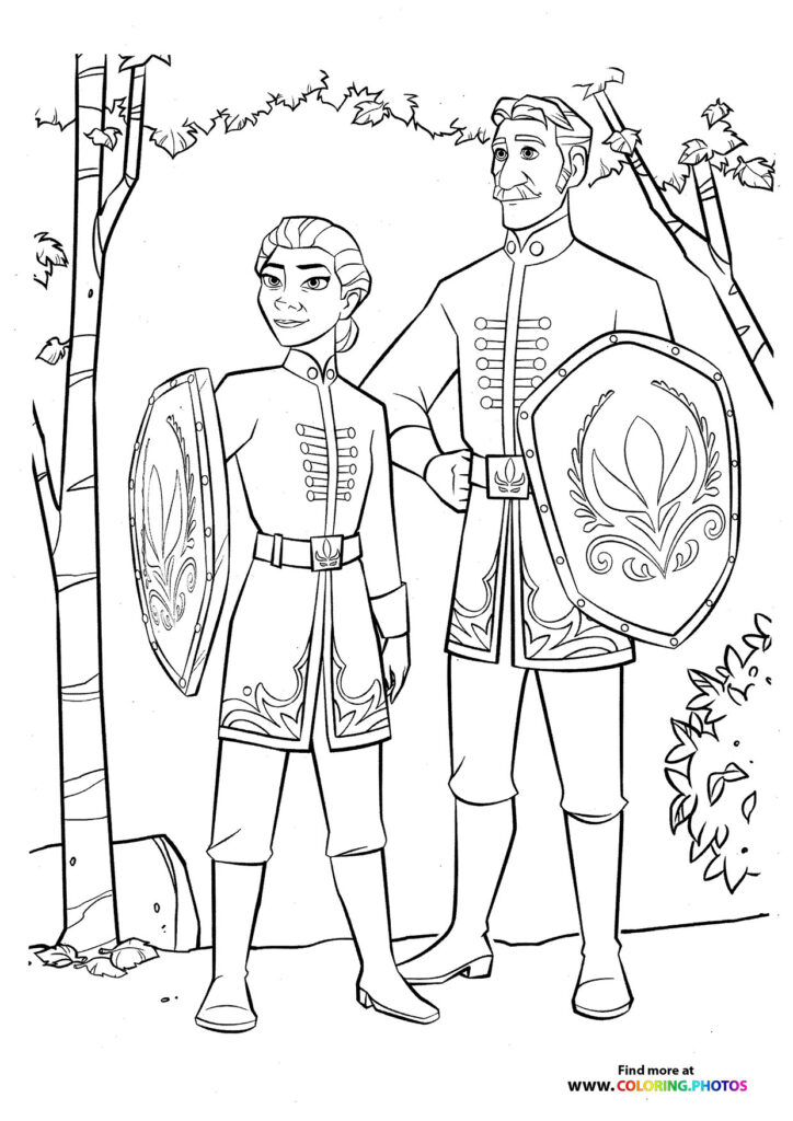 Frozen Olaf and Sven - Coloring Pages for kids | Print or Download