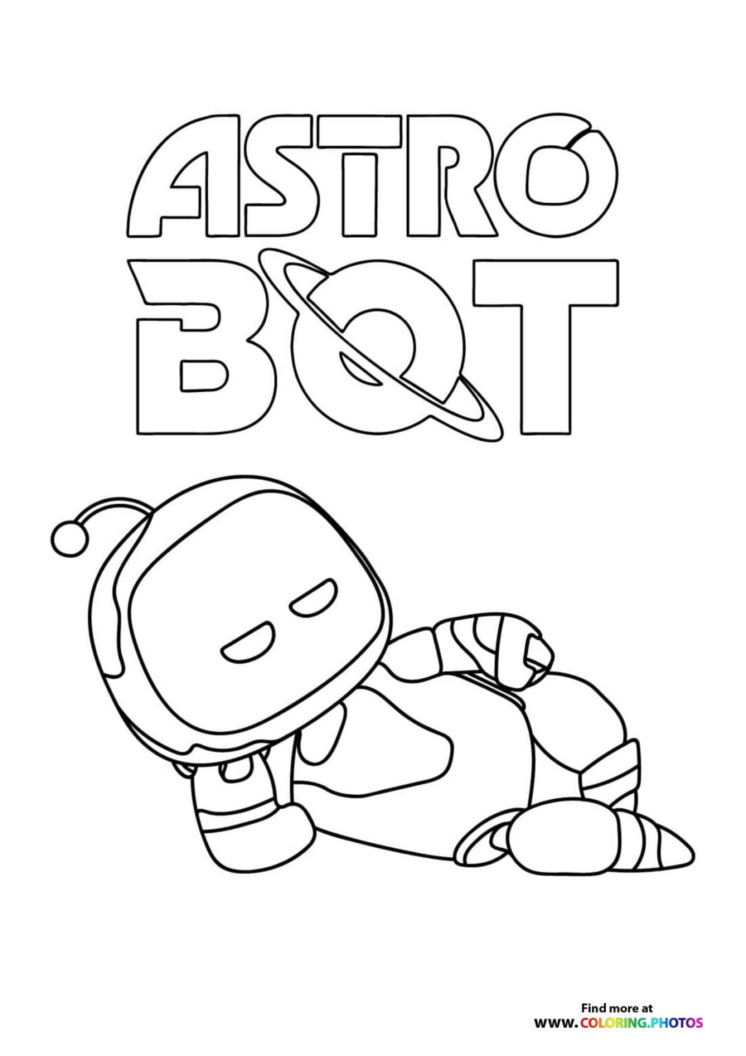 Astro Bot - Coloring Pages for kids