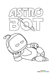 Astro Bot - Coloring Pages for kids
