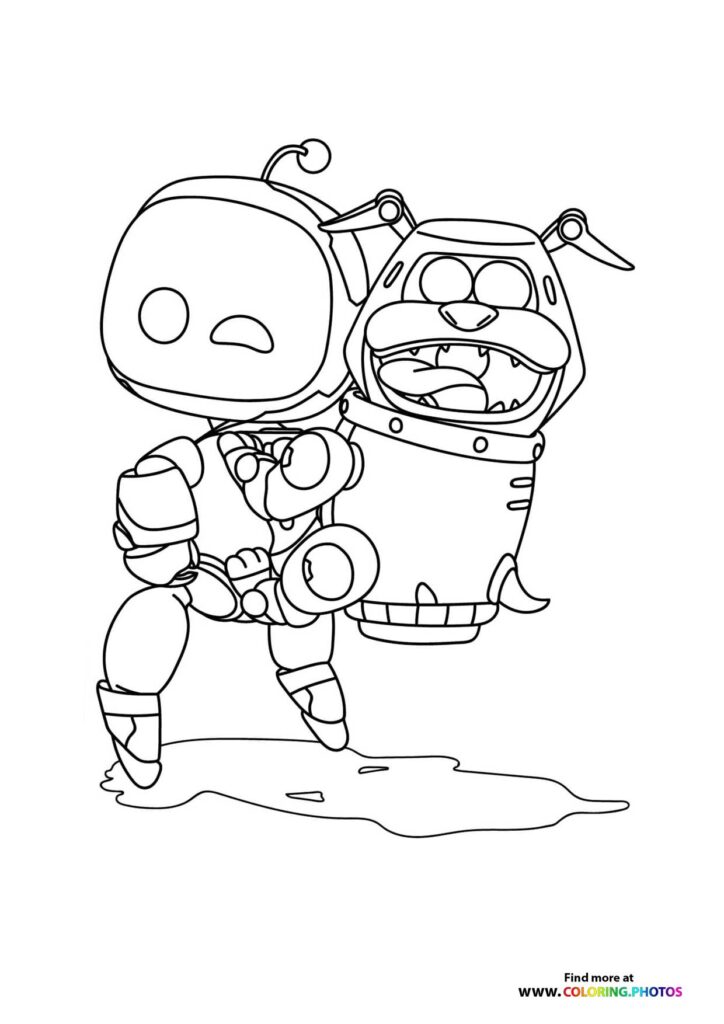 Astro Bot - Coloring Pages for kids