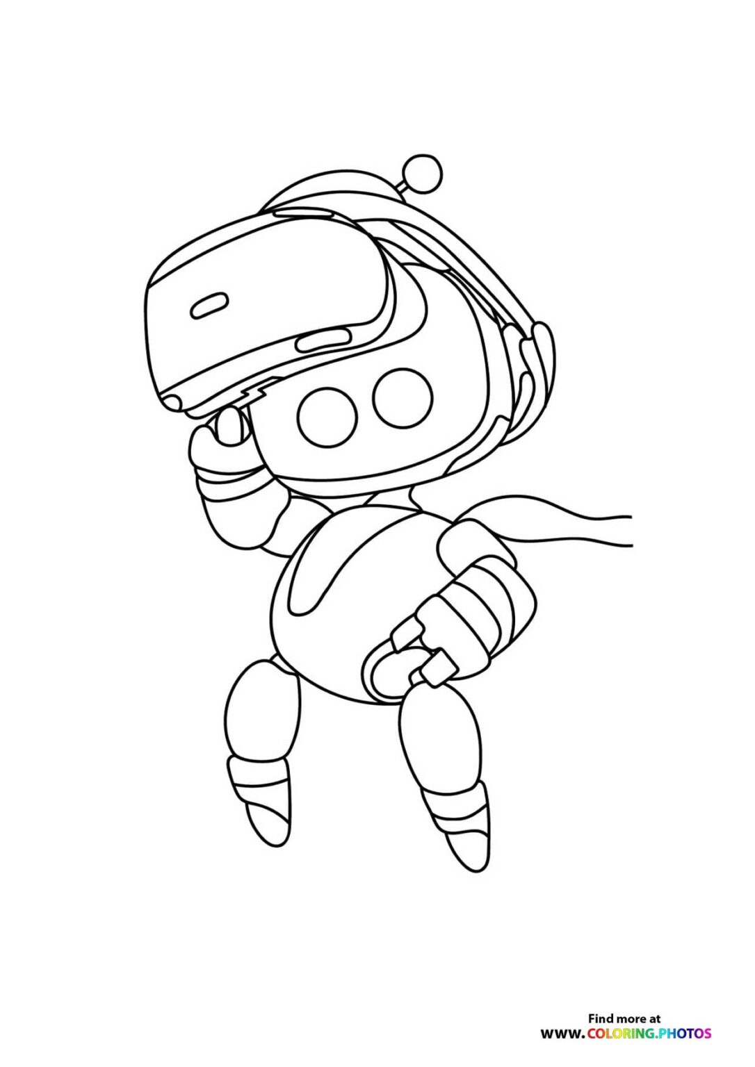 Astro Bot - Coloring Pages for kids